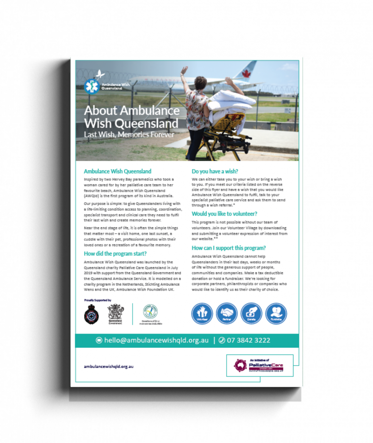 A4 flyer | Ambulance Wish Queensland